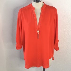 Lush | Tops | Nwot 48 Vici Collection Lush Red Long Tunic Dress Blouse Top | Poshmark